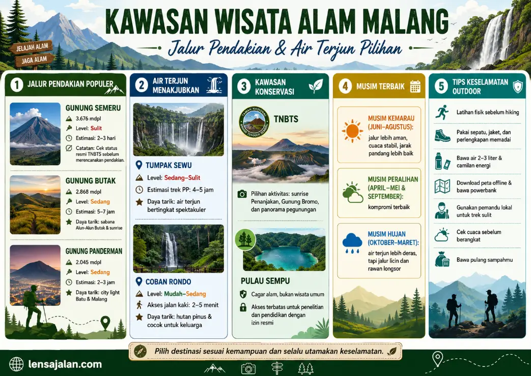 Hiking Malang & Air Terjun: Trails dan Tips Keselamatan - Lensa Jalan